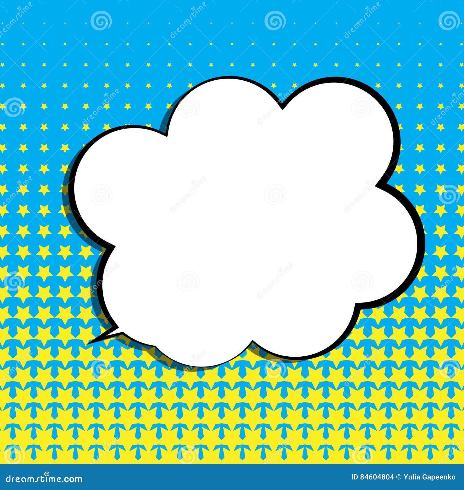 Pop Art Speech Bubble Vector Illustration Stock Vector - Illustration ...