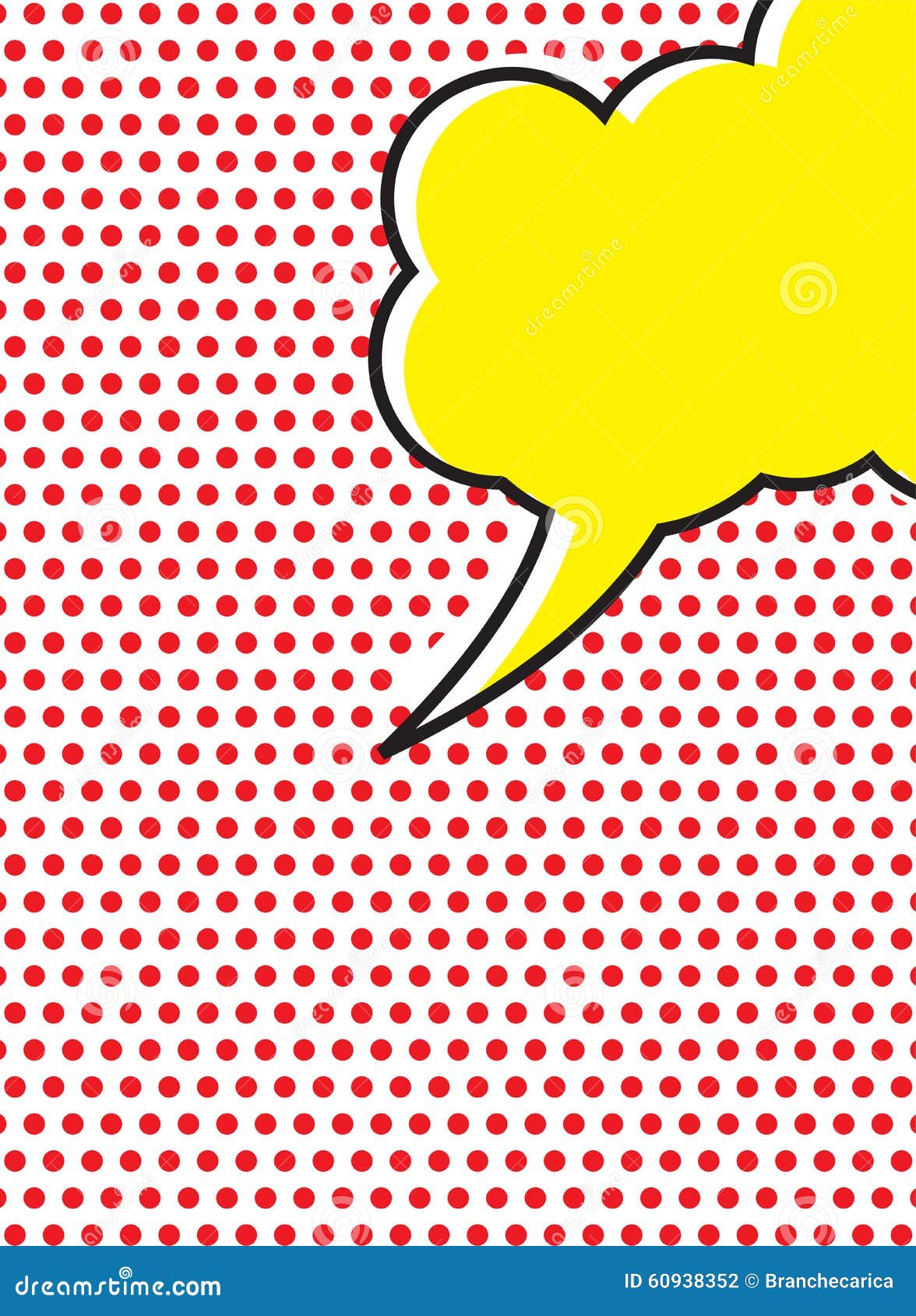 Pop Art Speech Bubble stock illustration. Illustration of lichtenstein ...