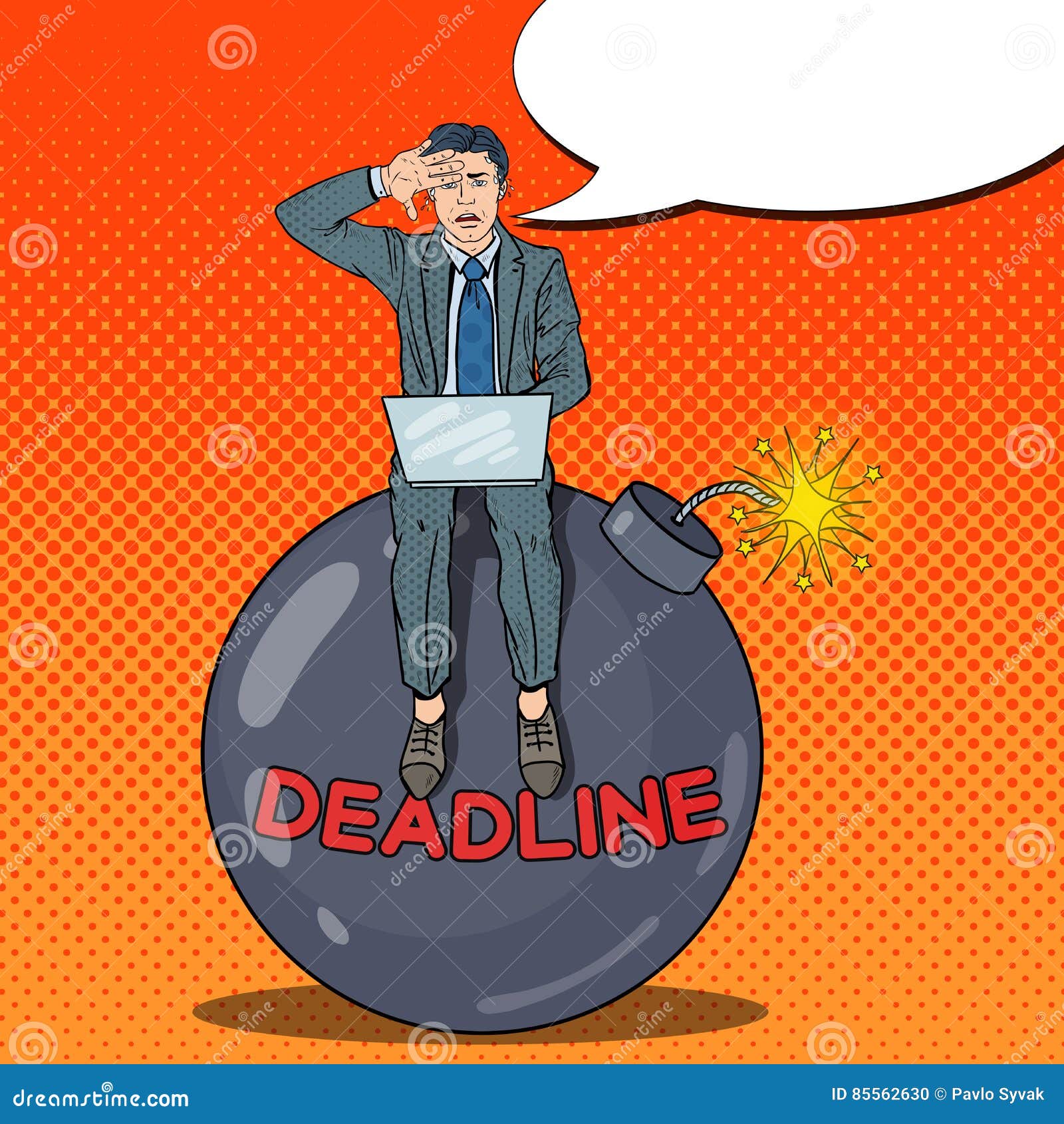 Stressed Bomb Disposal Expert Defusing Time Bomb, Vector Cartoon Stick ...