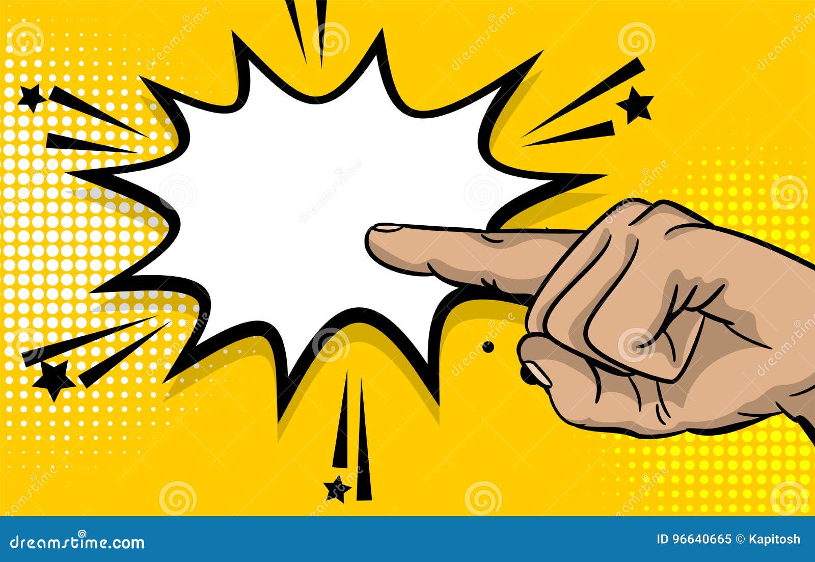 Finger Pointer And Smileys On A White Background Vector Illustration ...