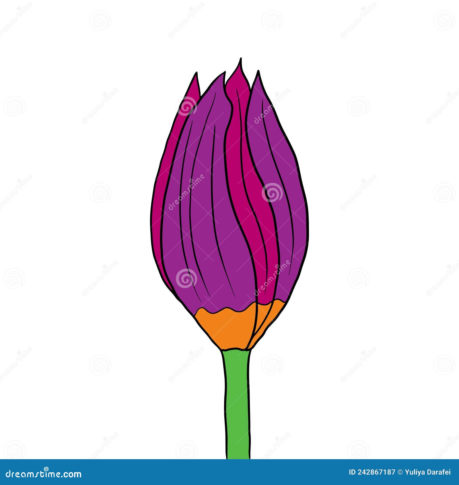 Pop Art Style Stock Vector Illustration Of Floret Growing 242867187