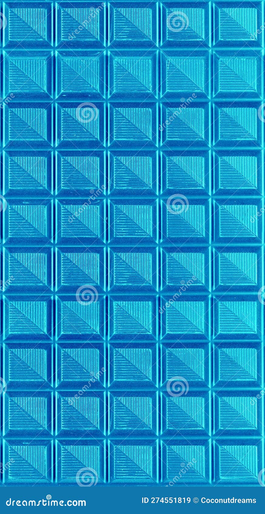 Pop Art Style Metallic Blue Candy Bar for Background Stock Image ...