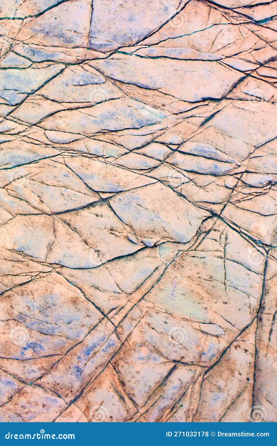 Stone Surface Texture and Pattern in Gradient Metallic Blue and Copper ...