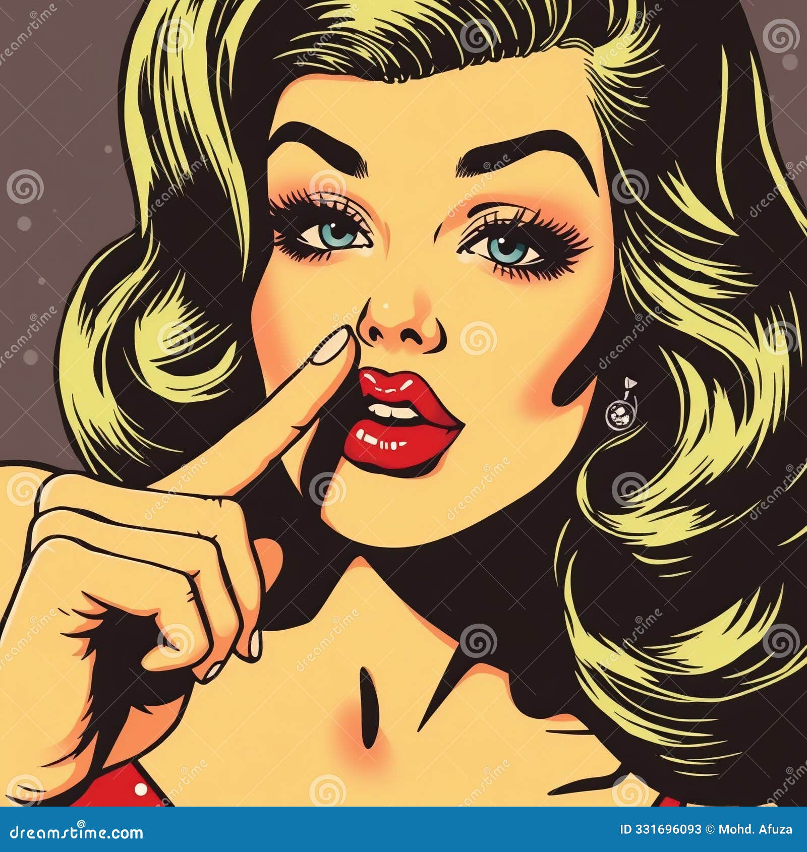 Boy Making A Shushing With Finger On Lips Vector Illustration ...