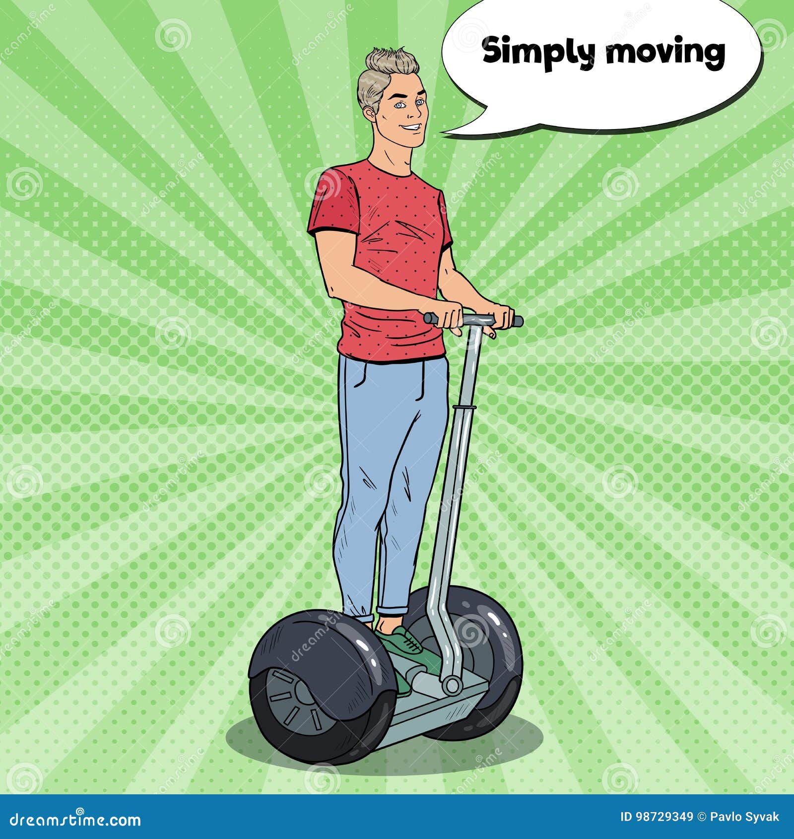 Segway, Eco Transport Vector Cartoon Illustration | CartoonDealer.com ...