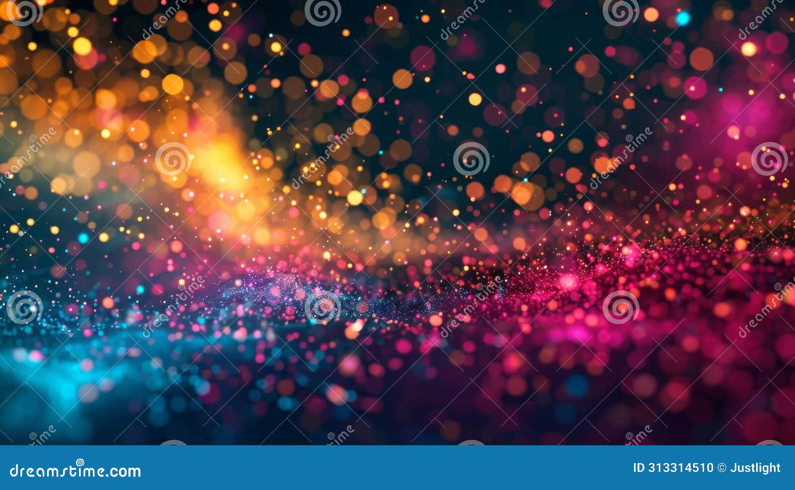 A Pop of Bright and Bold Colors on a Deep Black Holographic Display ...