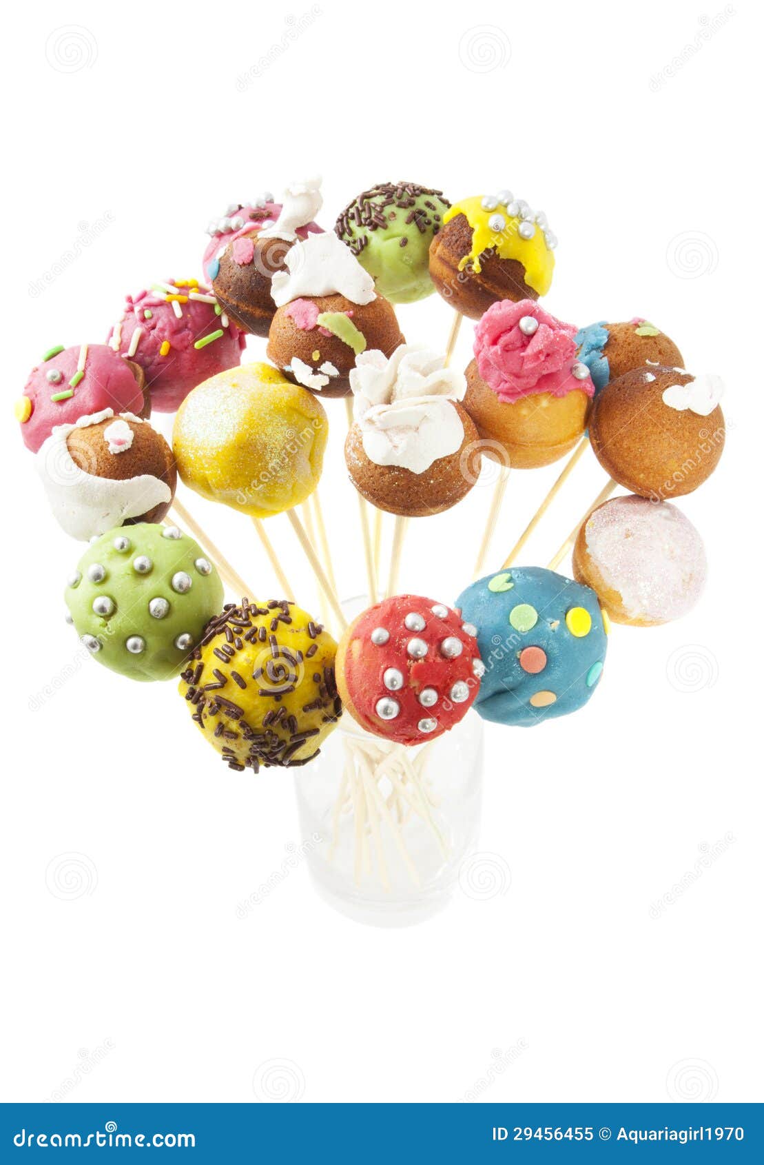 Pop cake treat stock image. Image of cakepop, sprinkles - 29456455