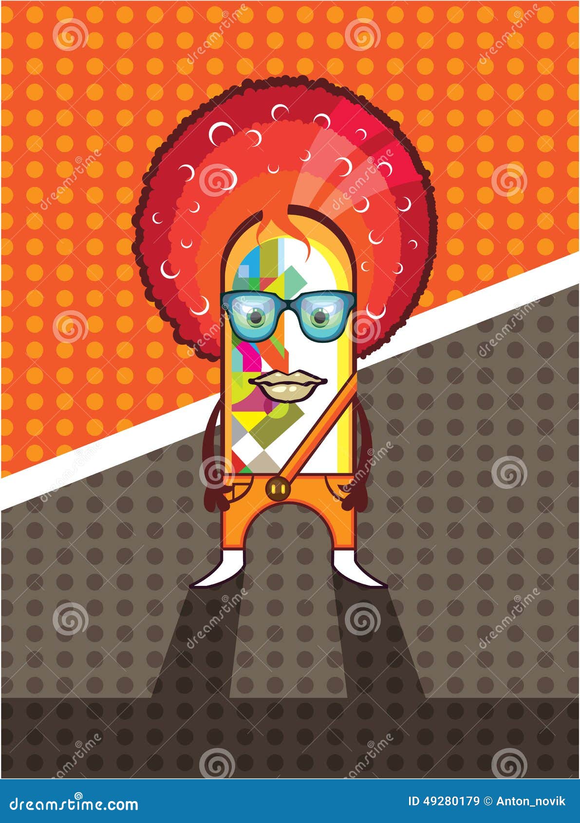 Pop Character stock vector. Illustration of sassy, face - 49280179