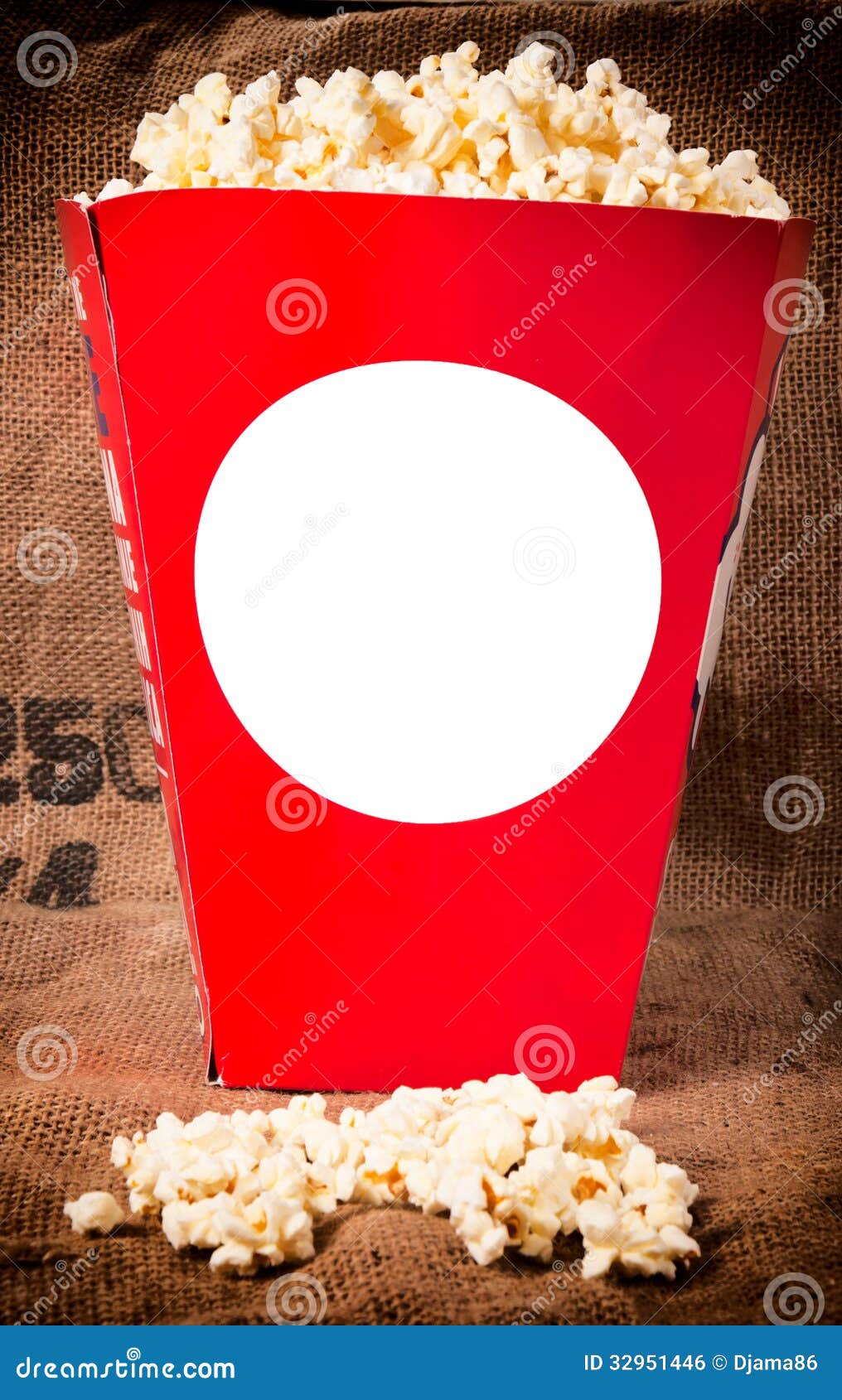 Pop corn box stock photo. Image of vegetarian, full, vertical - 32951446