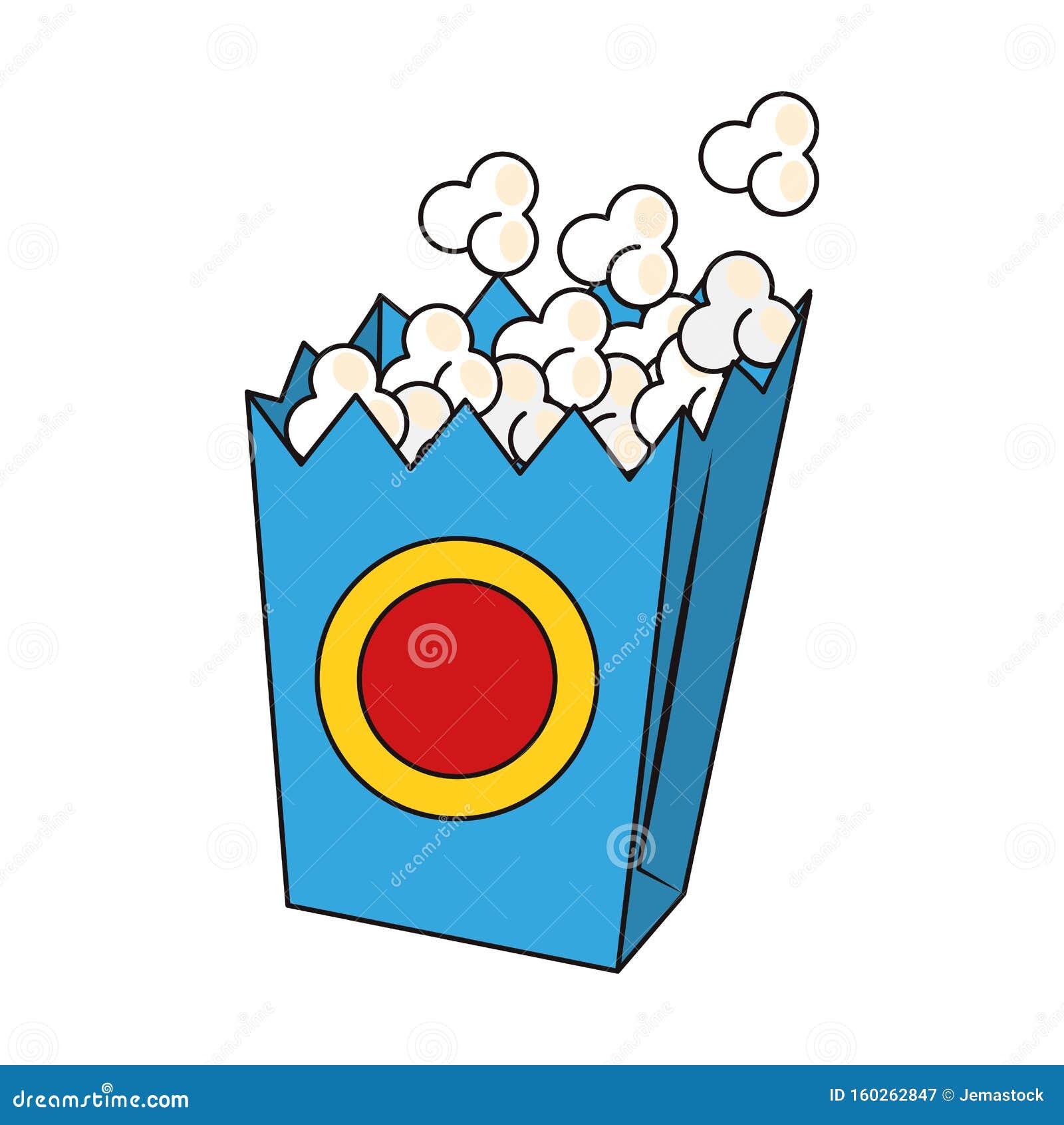 Pop corn design stock vector. Illustration of snack - 160262847