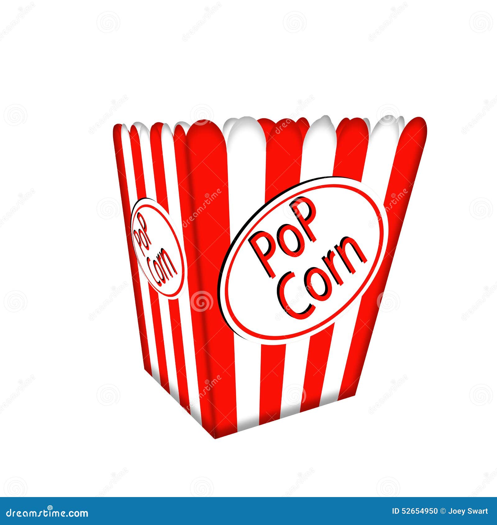 Pop corn box. stock illustration. Illustration of bucket - 52654950