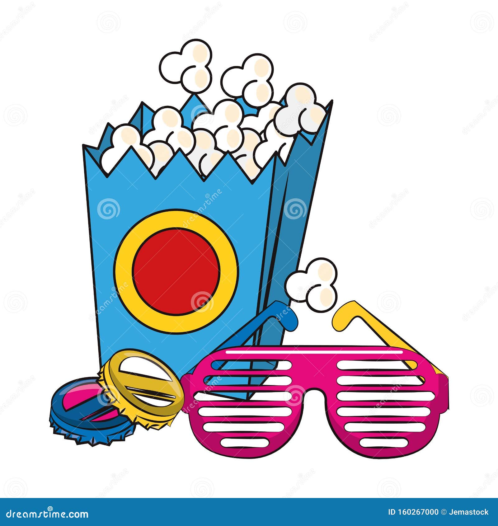 Pop corn design stock vector. Illustration of design - 160267000