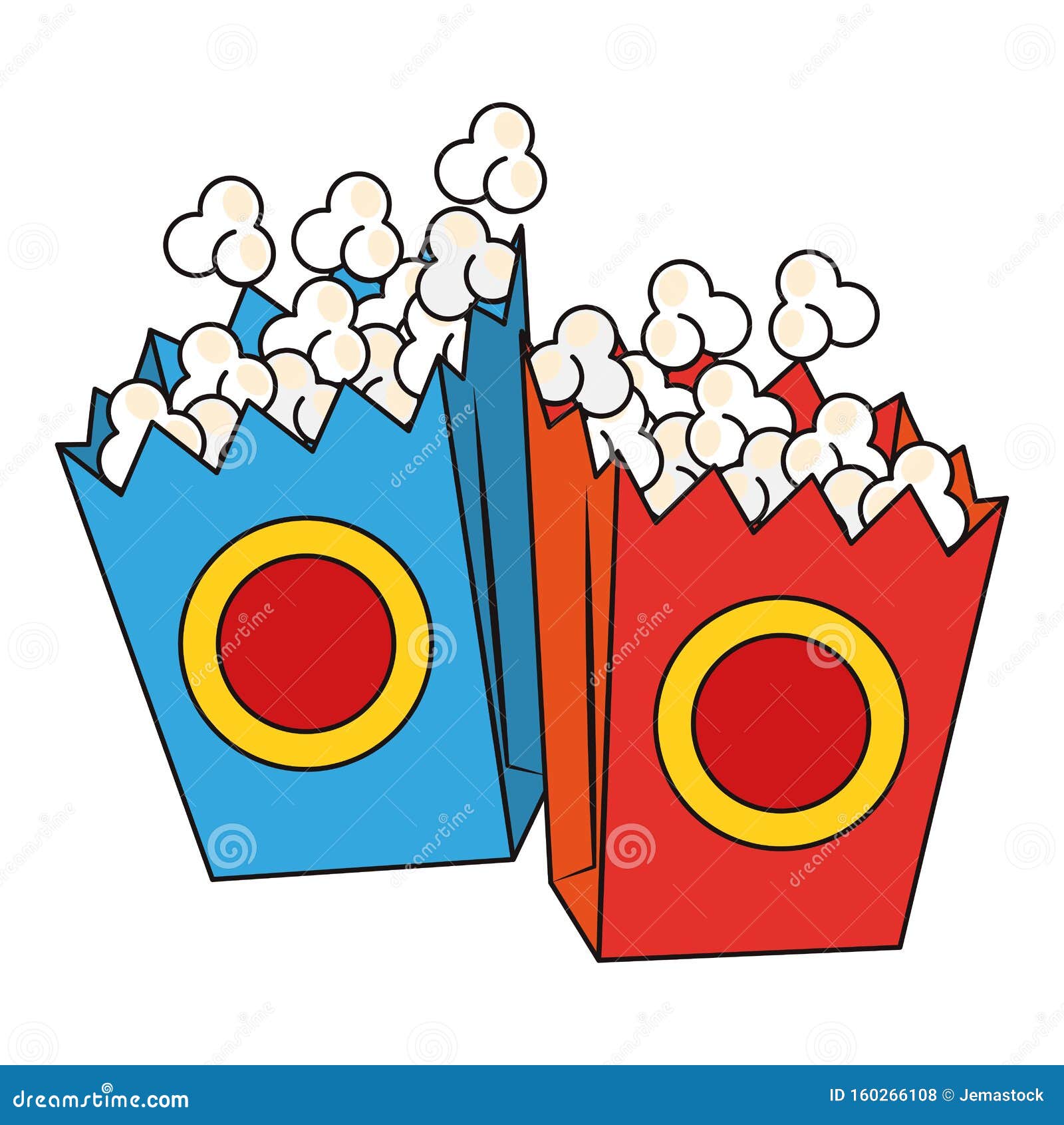 Pop corn design stock vector. Illustration of icon, classic - 160266108