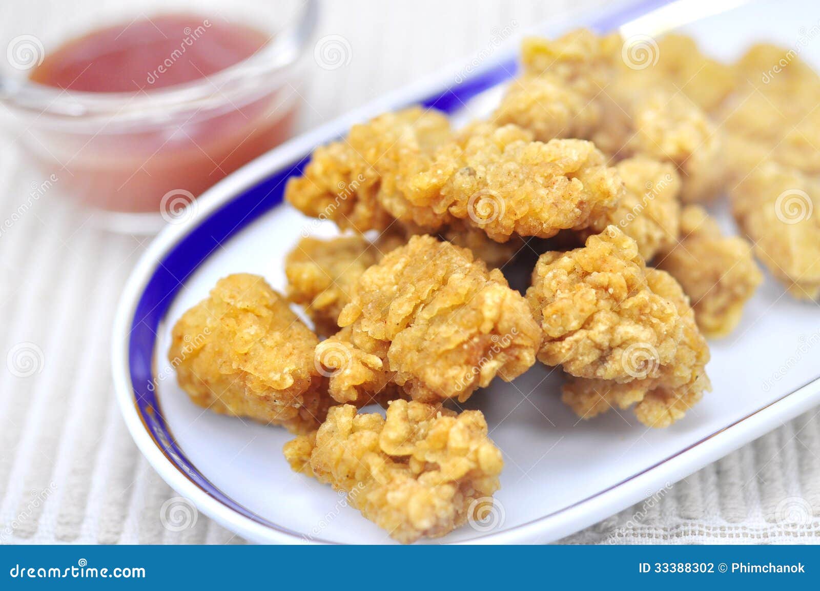 Pop corn chicken stock photo. Image of corn, fried, snack - 33388302