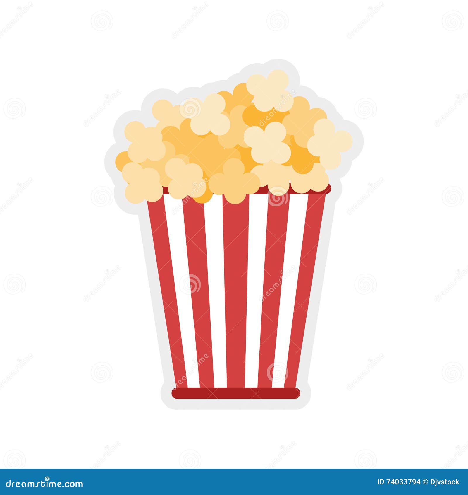 Pop Corn Icon. Food Design. Vector Graphic Stock Illustration ...