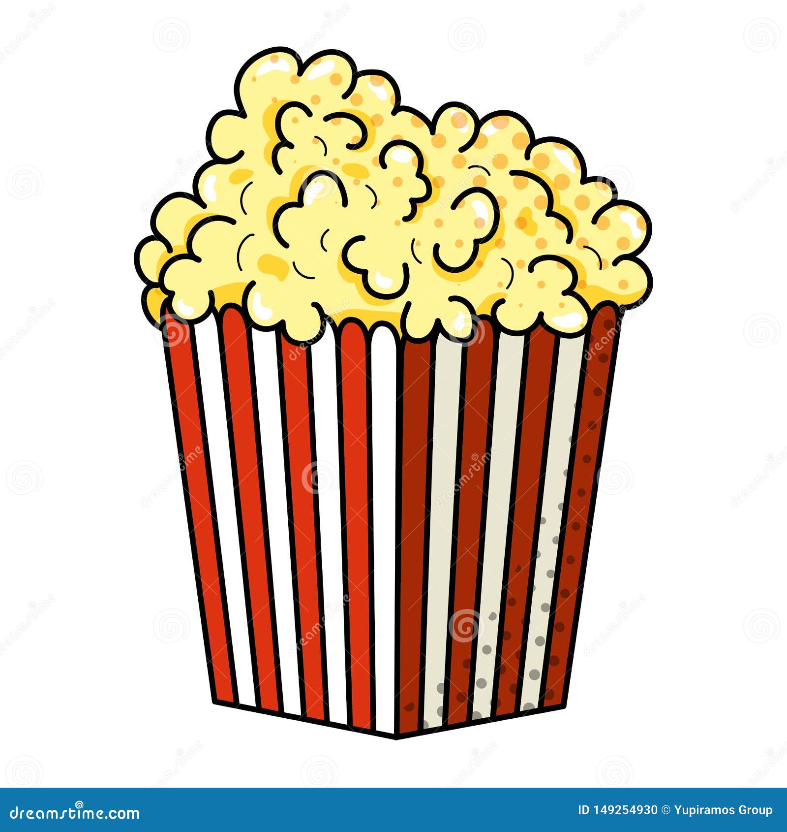 Pop Corn Icon Vector Illustration Stock Vector - Illustration of icon ...