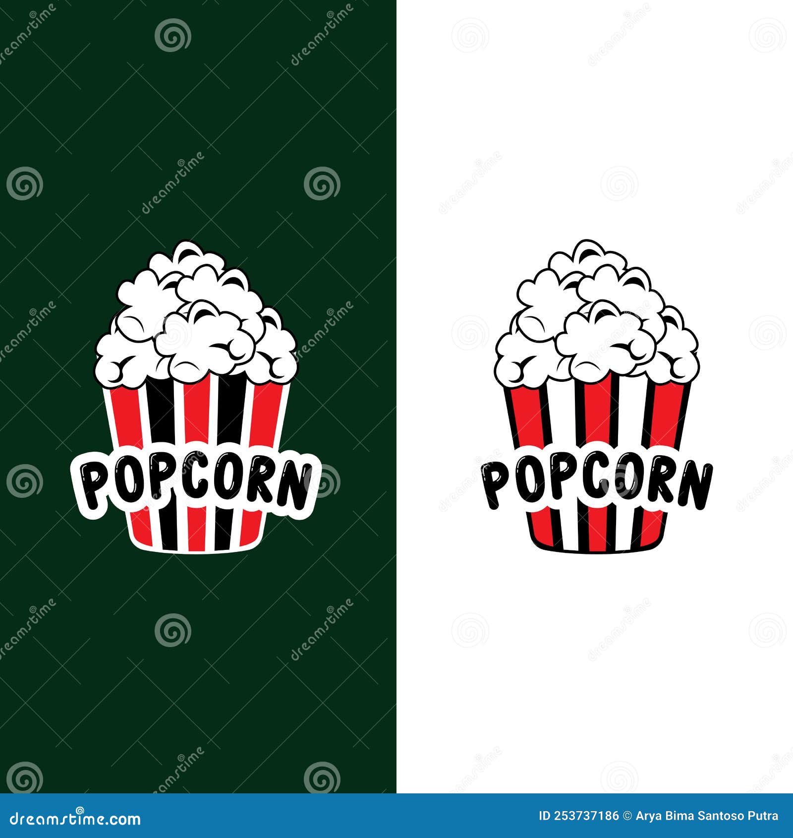 Pop Corn Logo Icon Vector, Explode, Cinema Snacks, Concept Illustration ...