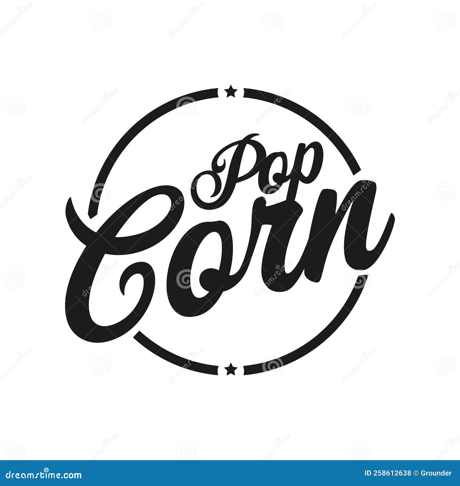 Pop Corn Sign Emoji Icon Illustration. Popcorn Box Vector Symbol ...