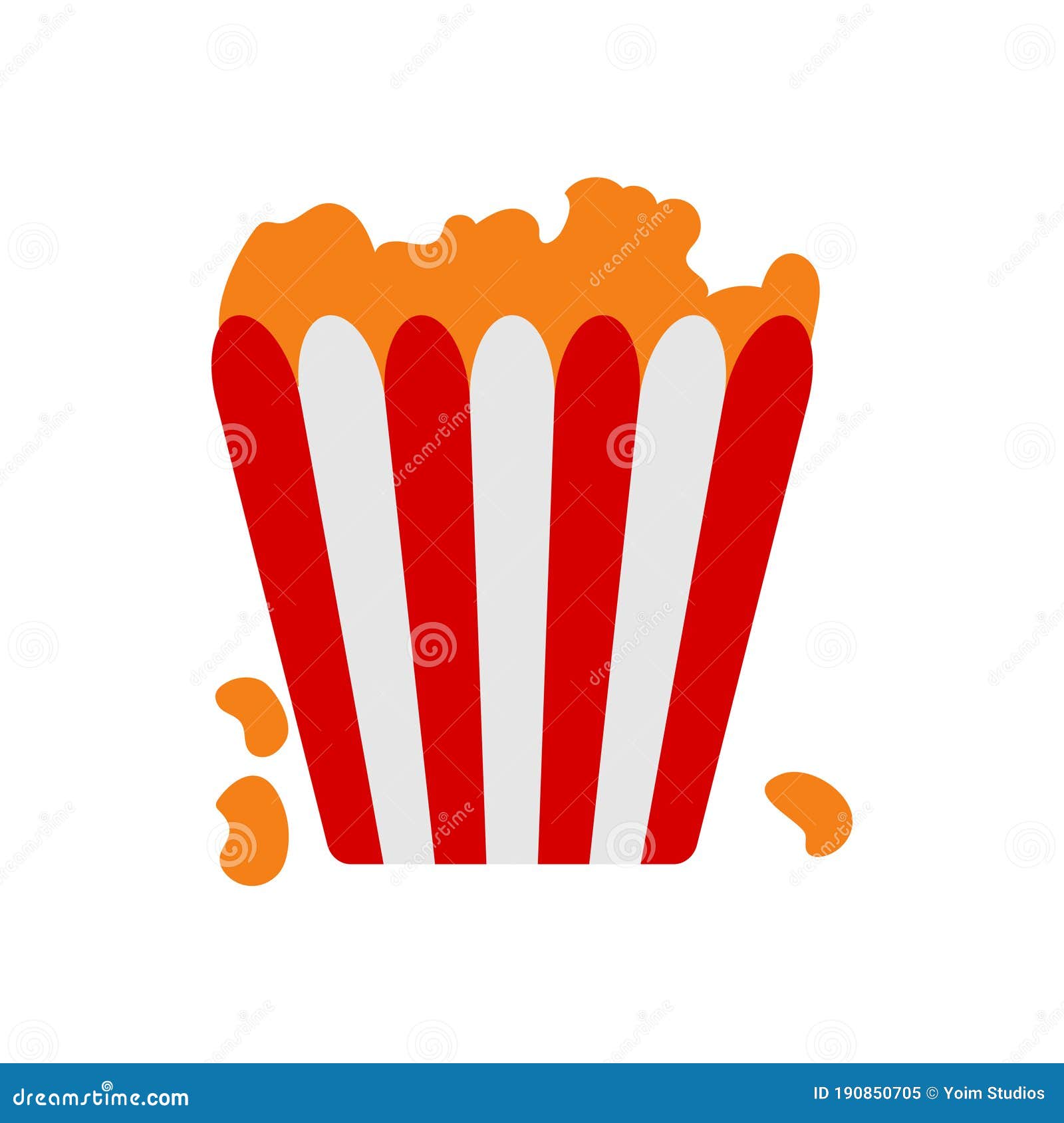 Pop Corn Vector Design Template Illustration Stock Vector ...