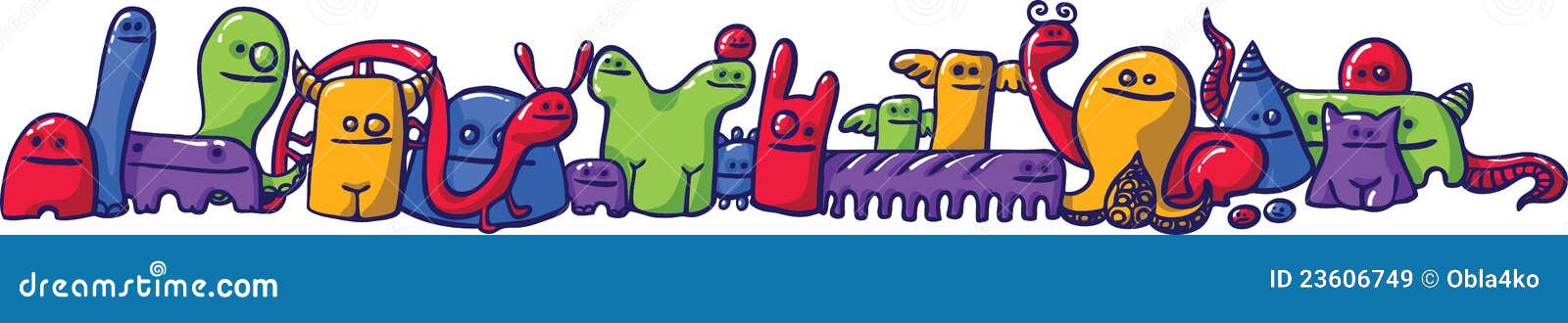 Creatures Border Stock Illustrations – 504 Creatures Border Stock ...