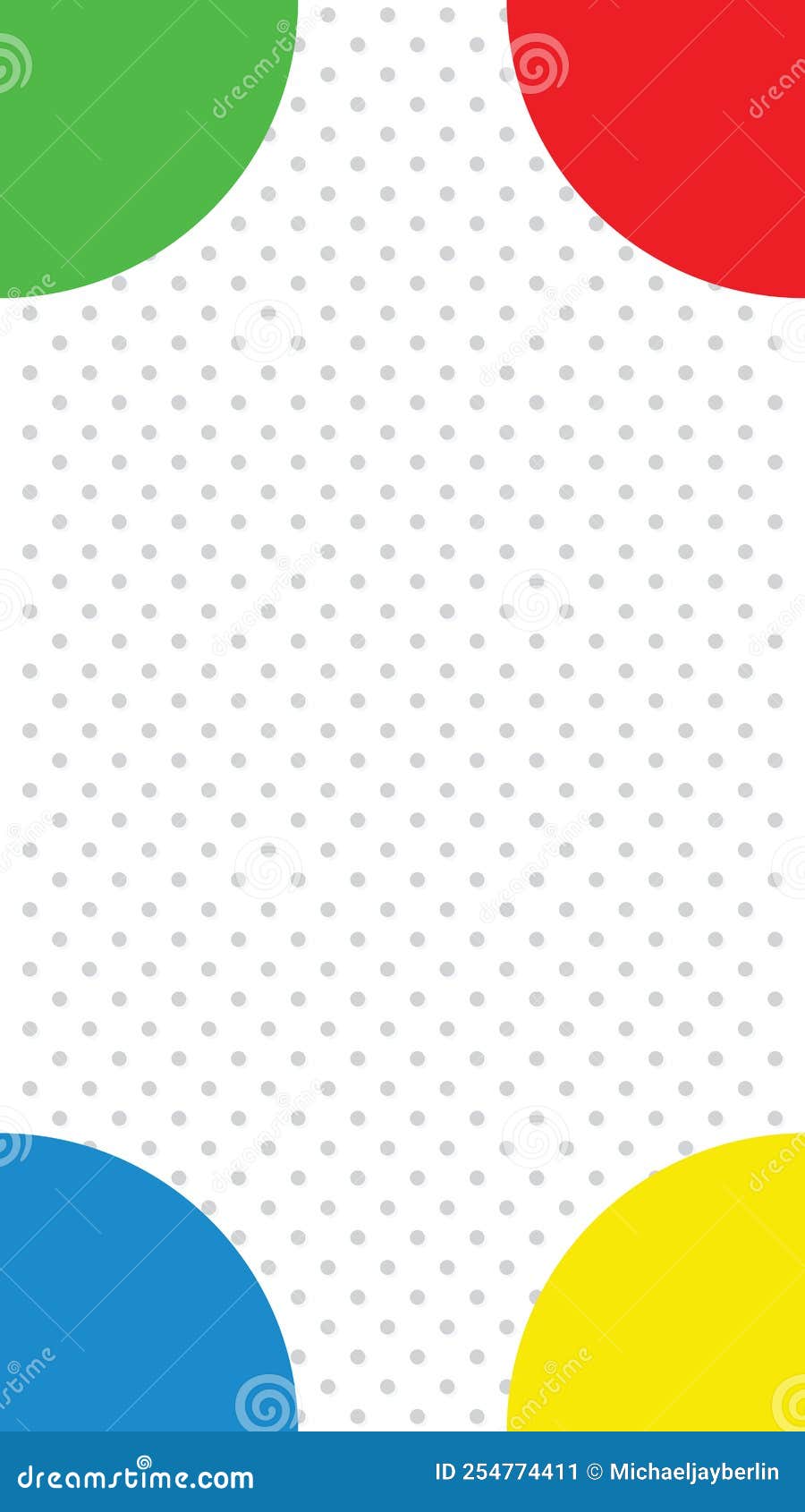 Primary Color Background in Mobile Upright Format Stock Illustration ...