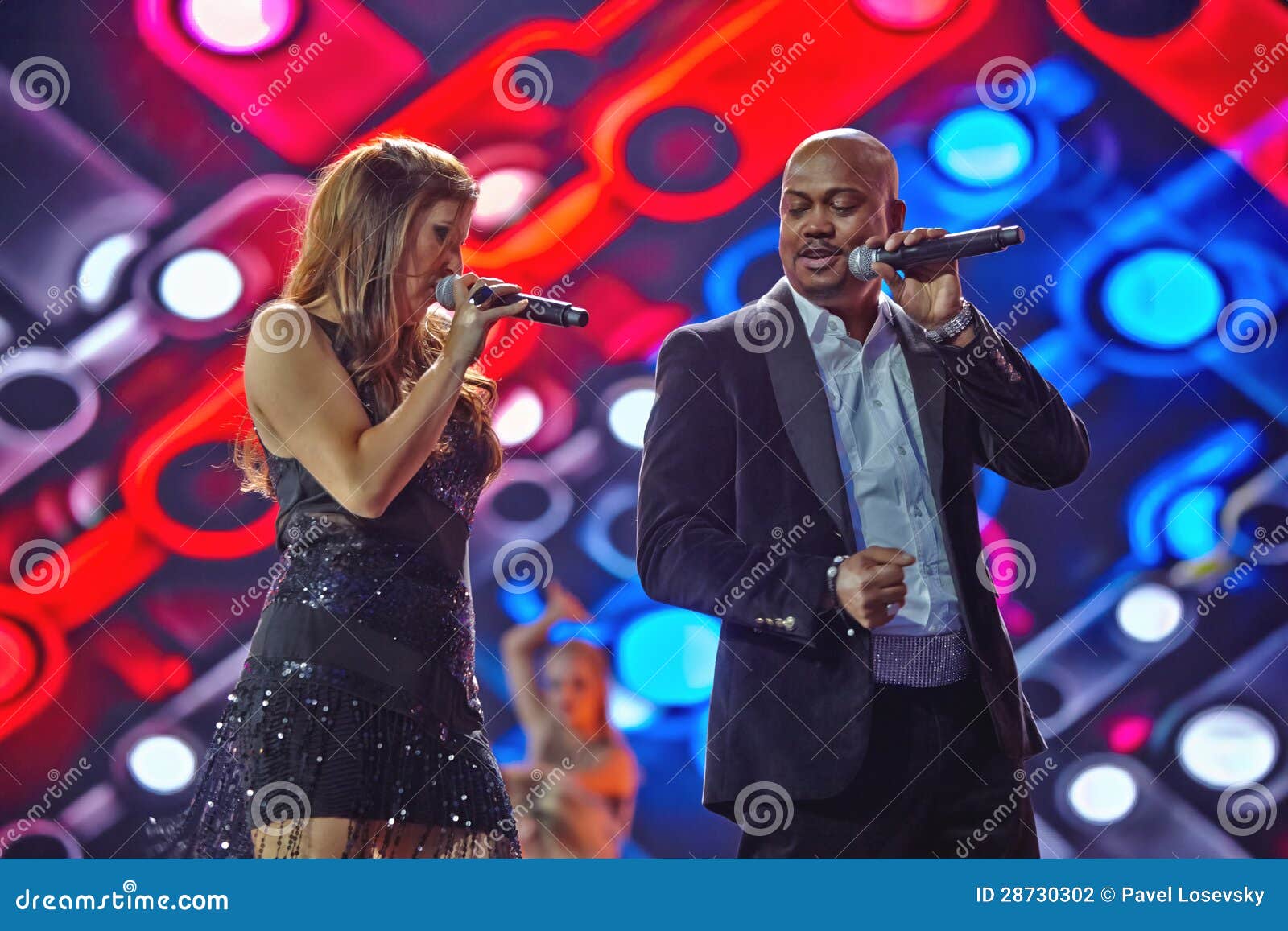 Pop-duet La Bouch in Concert Legends of Retro FM Editorial Photography ...