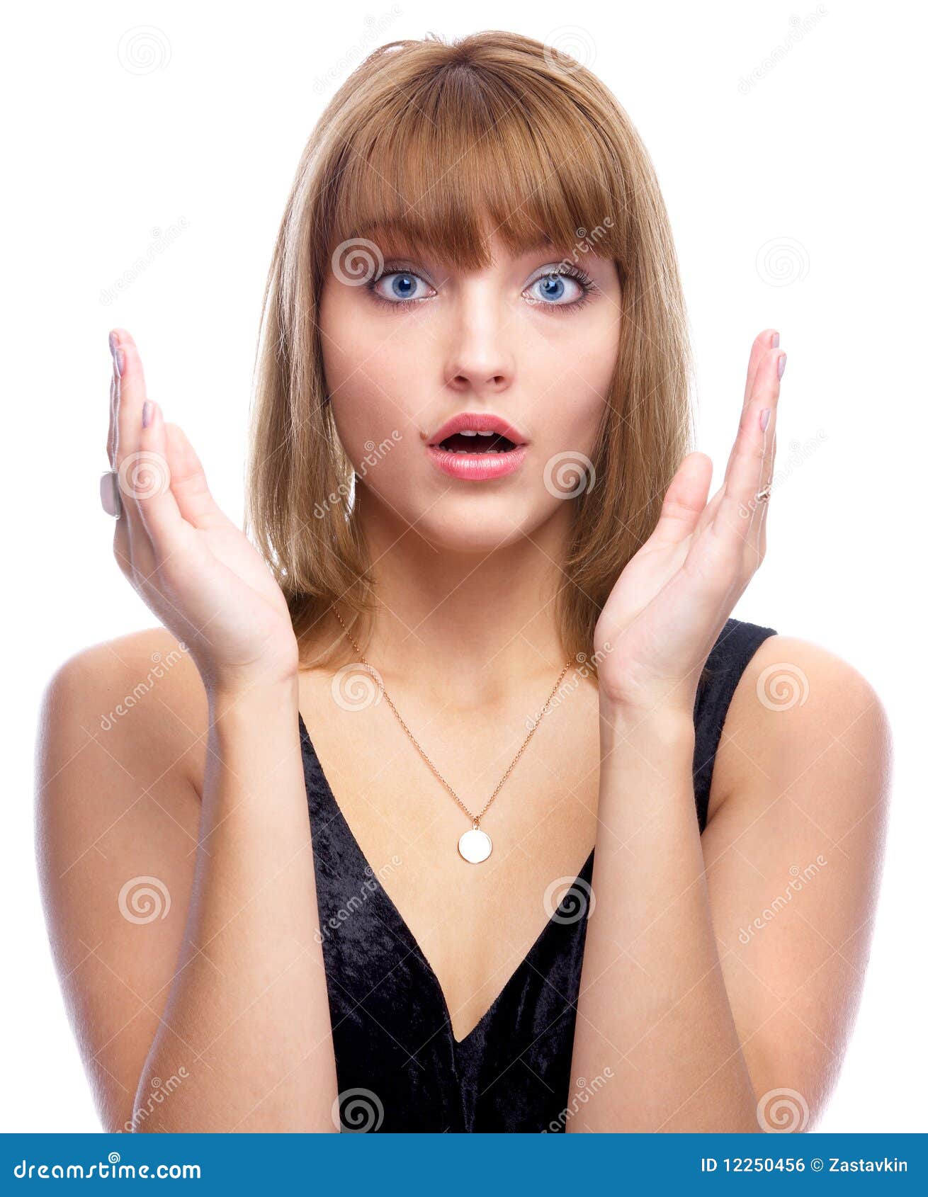 Pop-eyed woman stock photo. Image of female, people, vogue - 12250456