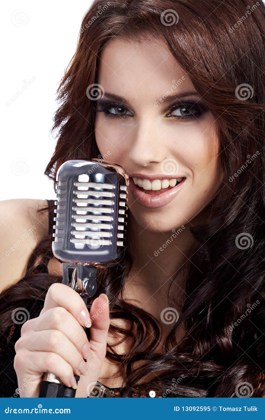 Pop female singer stock image. Image of rocker, retro - 13092595