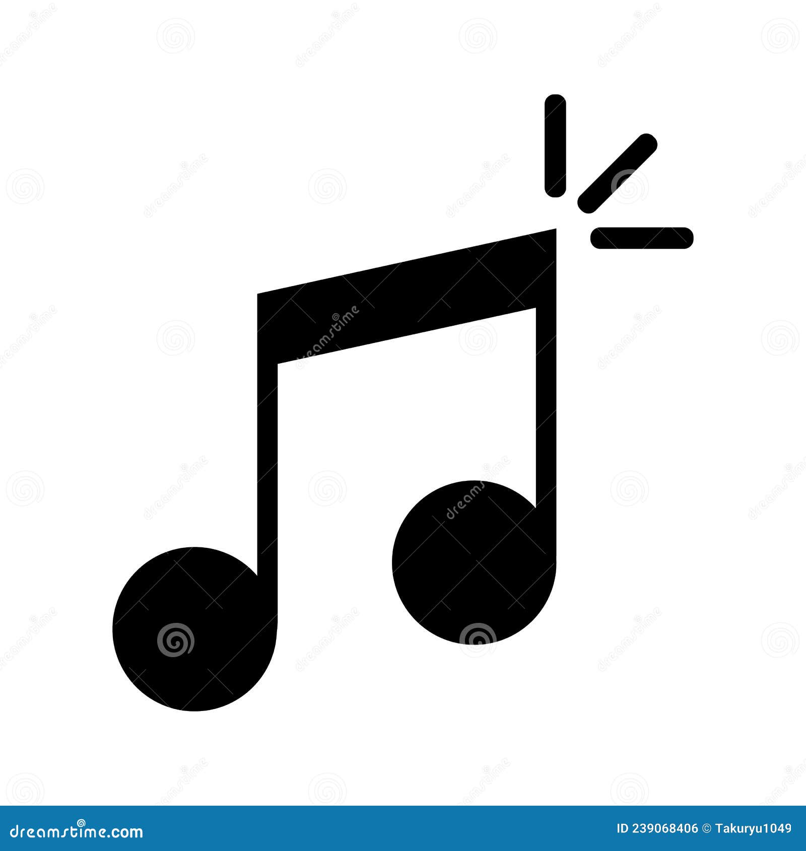 Pop Music Note Icons. Vector Illustration about Music Symbols. Stock ...