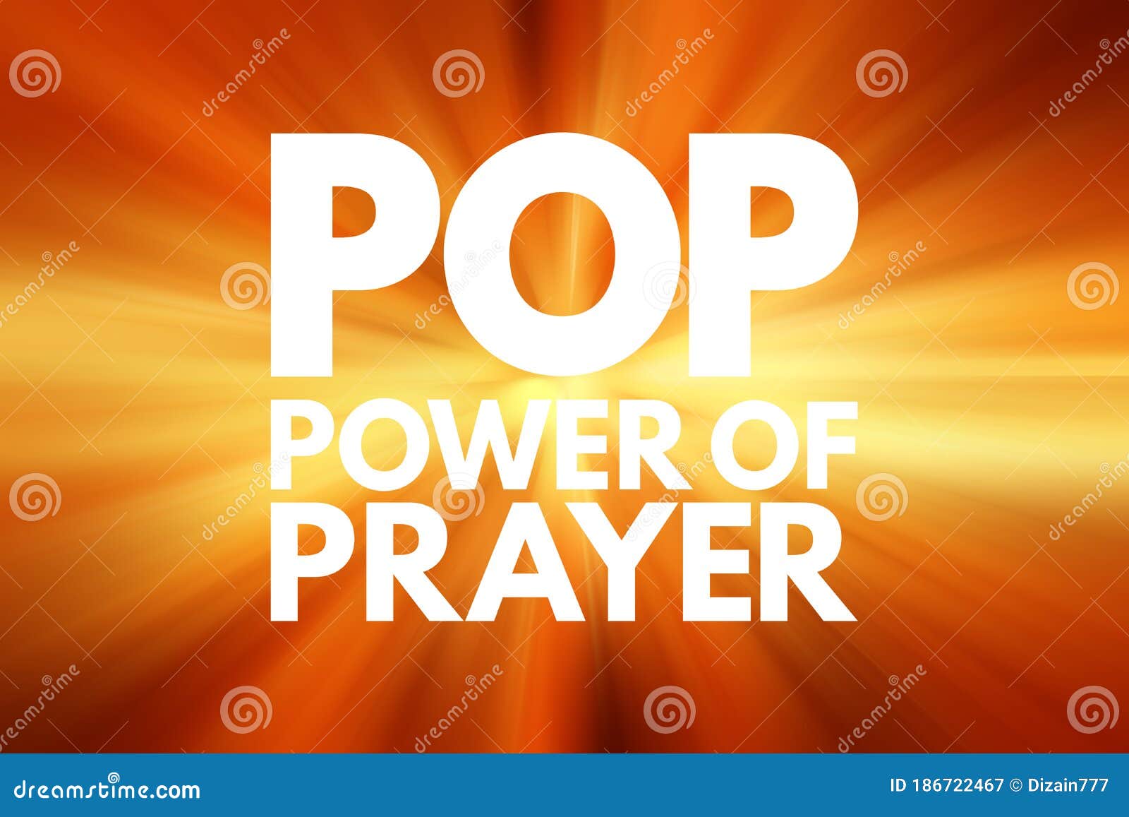 POP - Power of Prayer Acronym, Concept Background Stock Image - Image ...