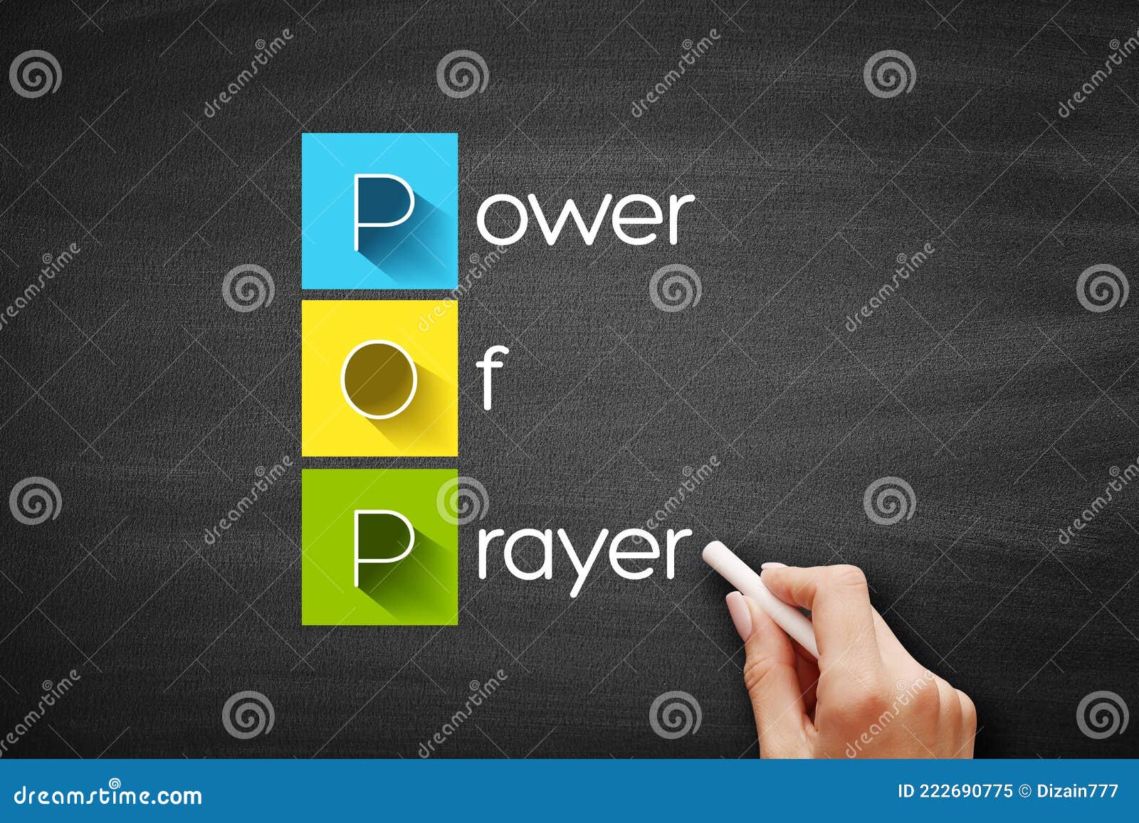 POP - Power of Prayer Acronym, Concept on Blackboard Stock Image ...