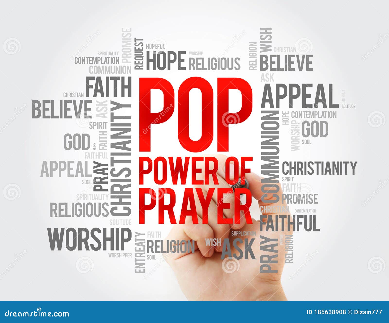 Prayer Word Concepts Isolated On Background Royalty-Free Stock ...