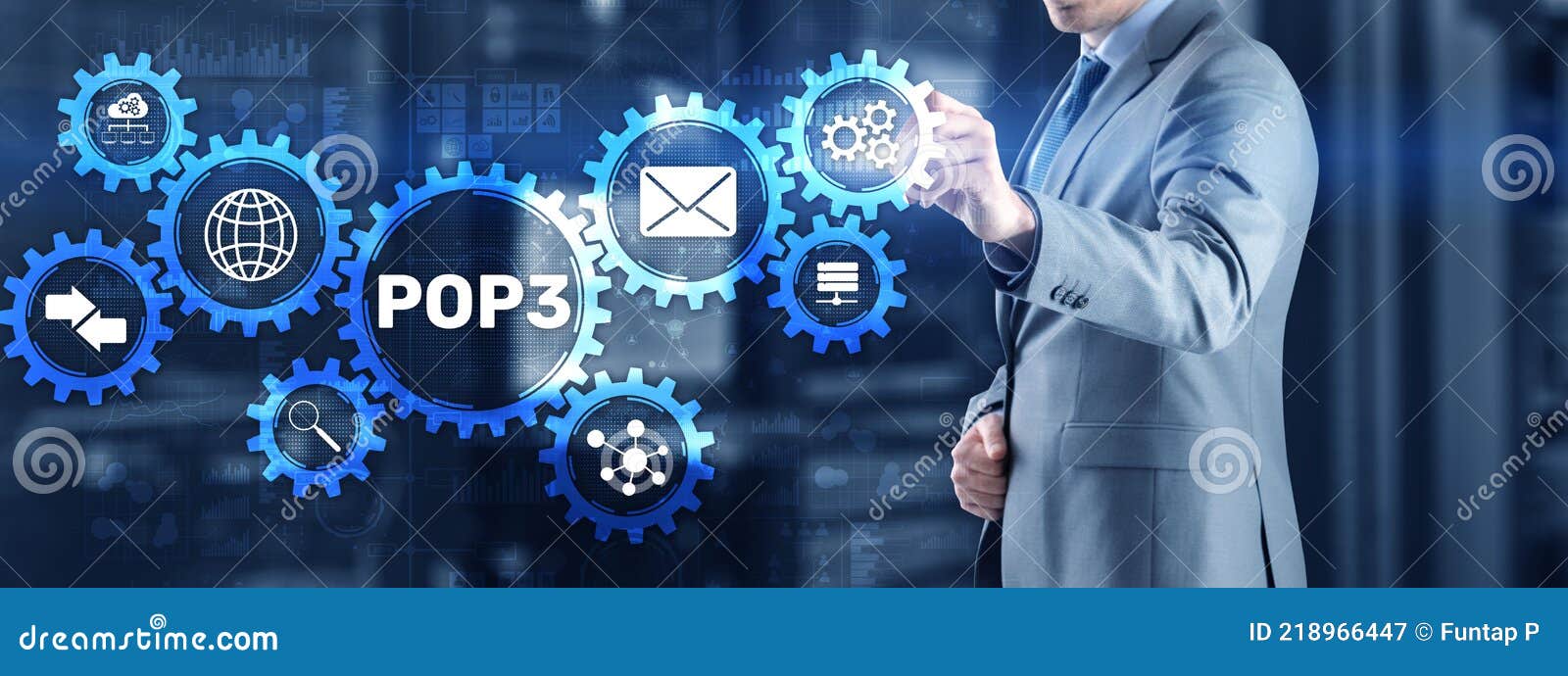 Pop3 Protocol. it Technology Internet Concept Stock Illustration ...