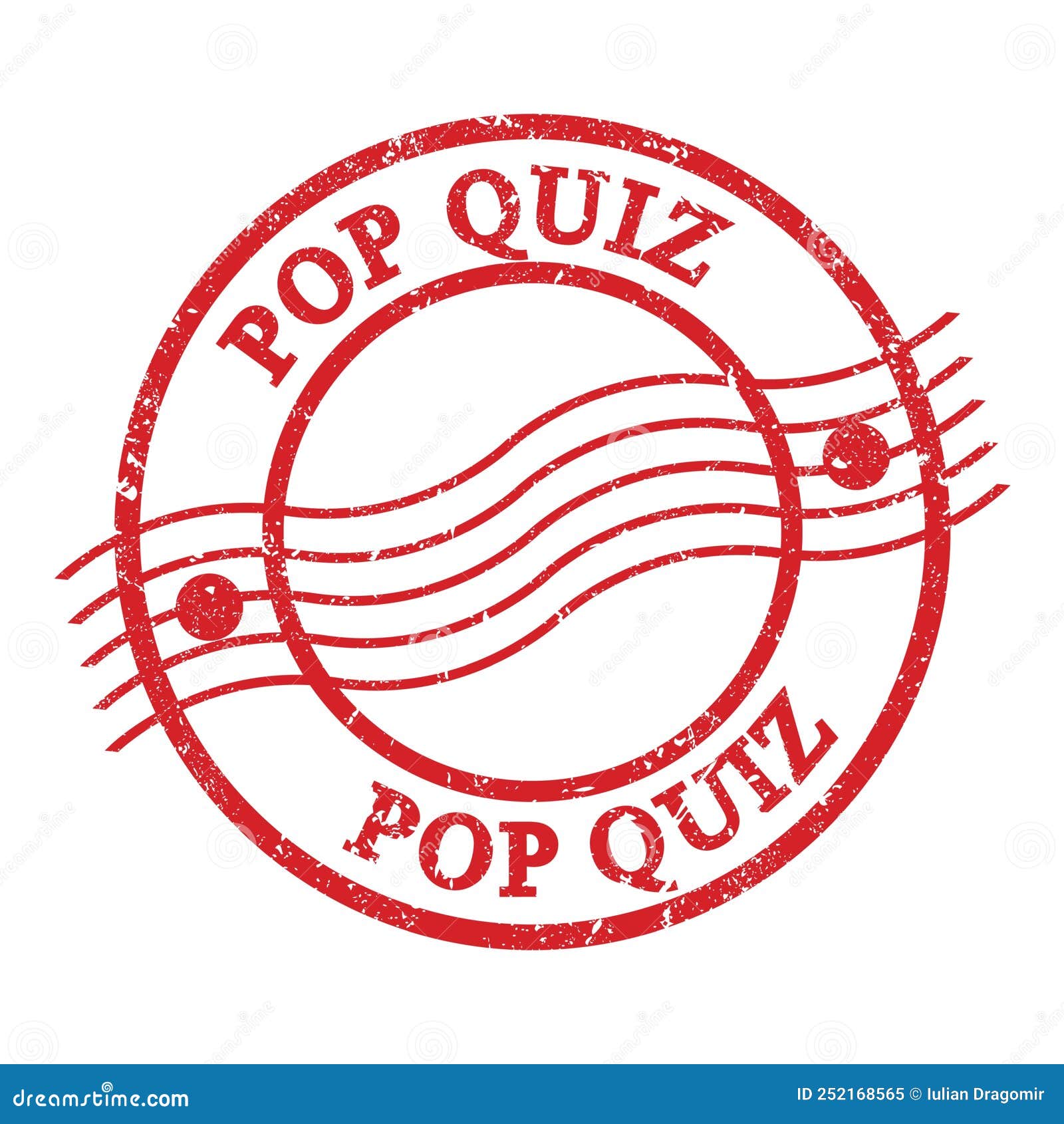POP QUIZ, Text Written on Red Postal Stamp Stock Illustration ... POP QUIZ, Text Written on Red Postal Stamp Stock Illustration ...