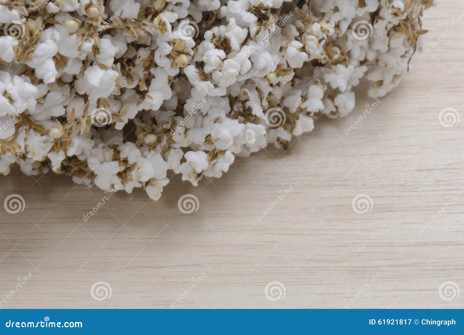 Pop Rice on Wood Background Stock Image - Image of popped, building ...