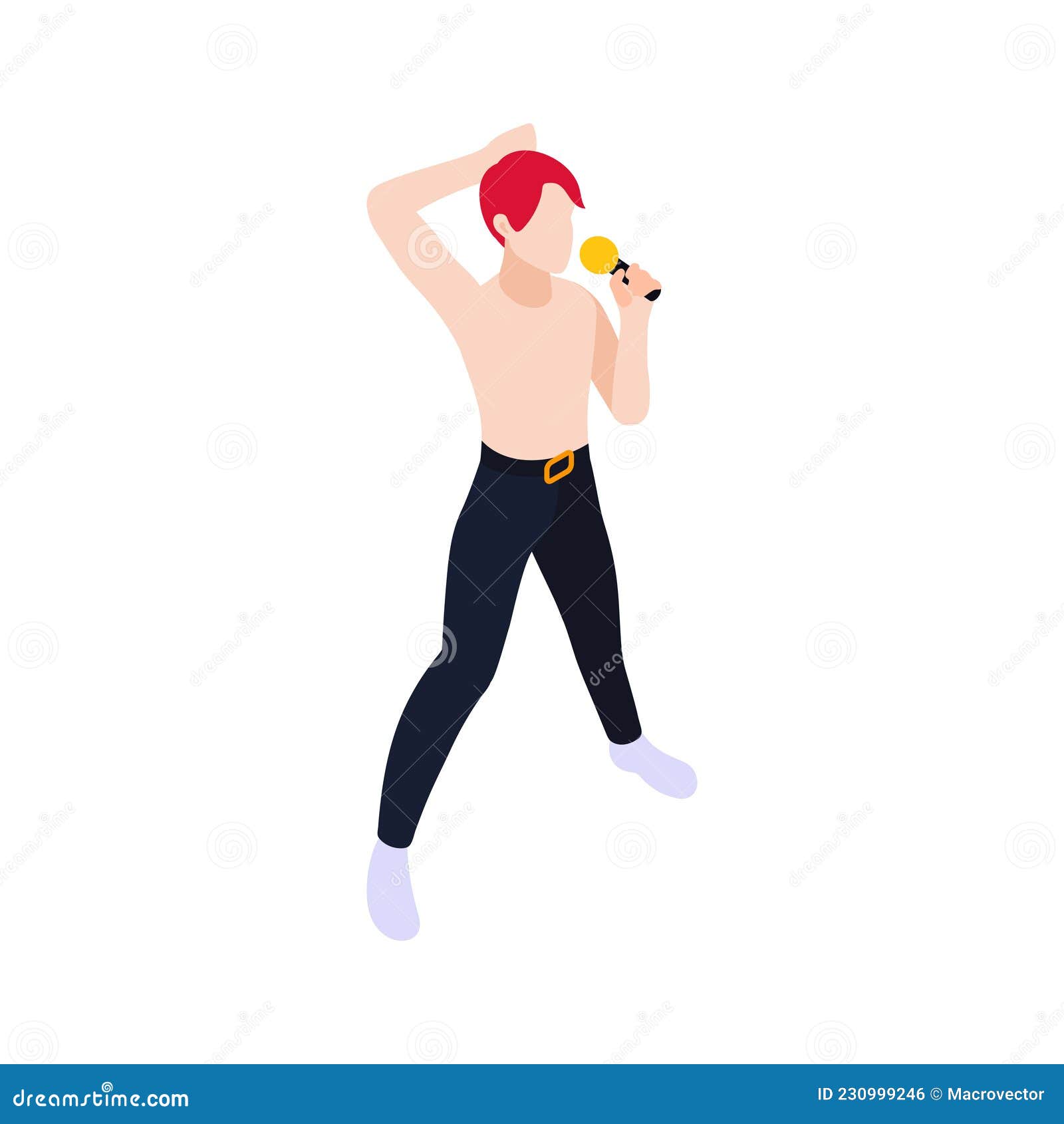 Pop Singer Icon stock vector. Illustration of spectator - 230999246
