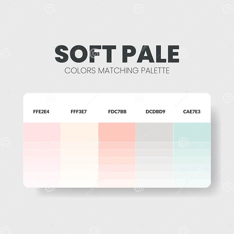 Soft Pale Color Scheme. Color Trends Combinations and Palette Guide ...