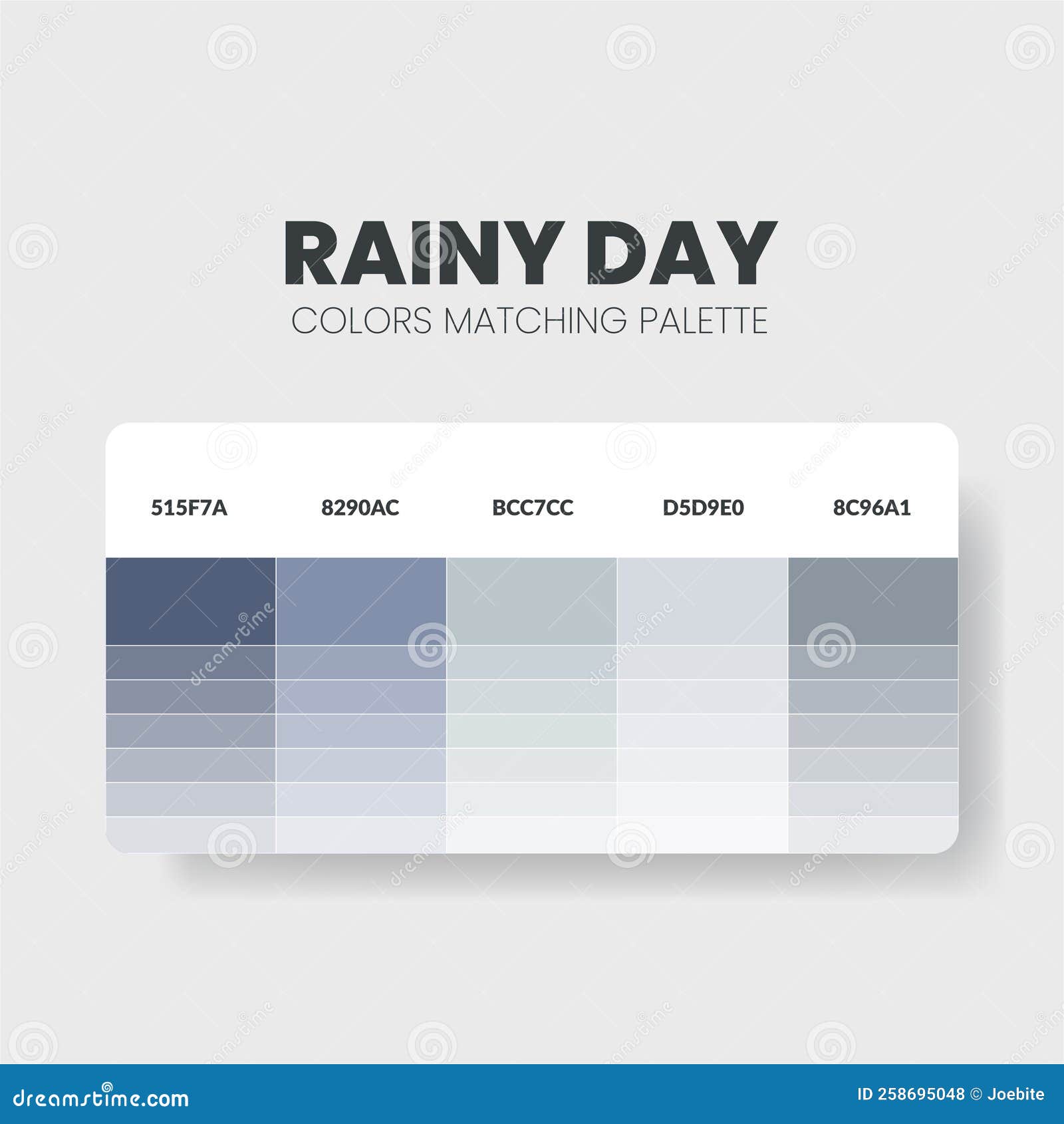 Rainy Day Color Scheme. Color Trends Combinations and Palette Guide ...