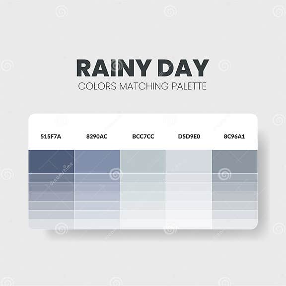 Rainy Day Color Scheme. Color Trends Combinations and Palette Guide ...