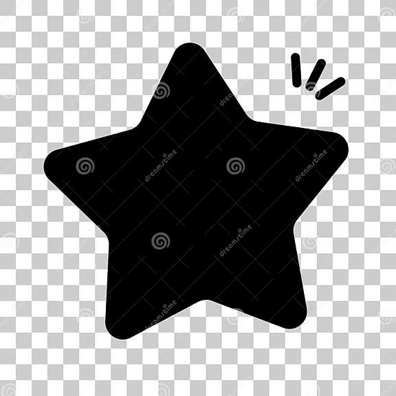 Pop Black Star Icon. Vector. Stock Vector - Illustration of background ...