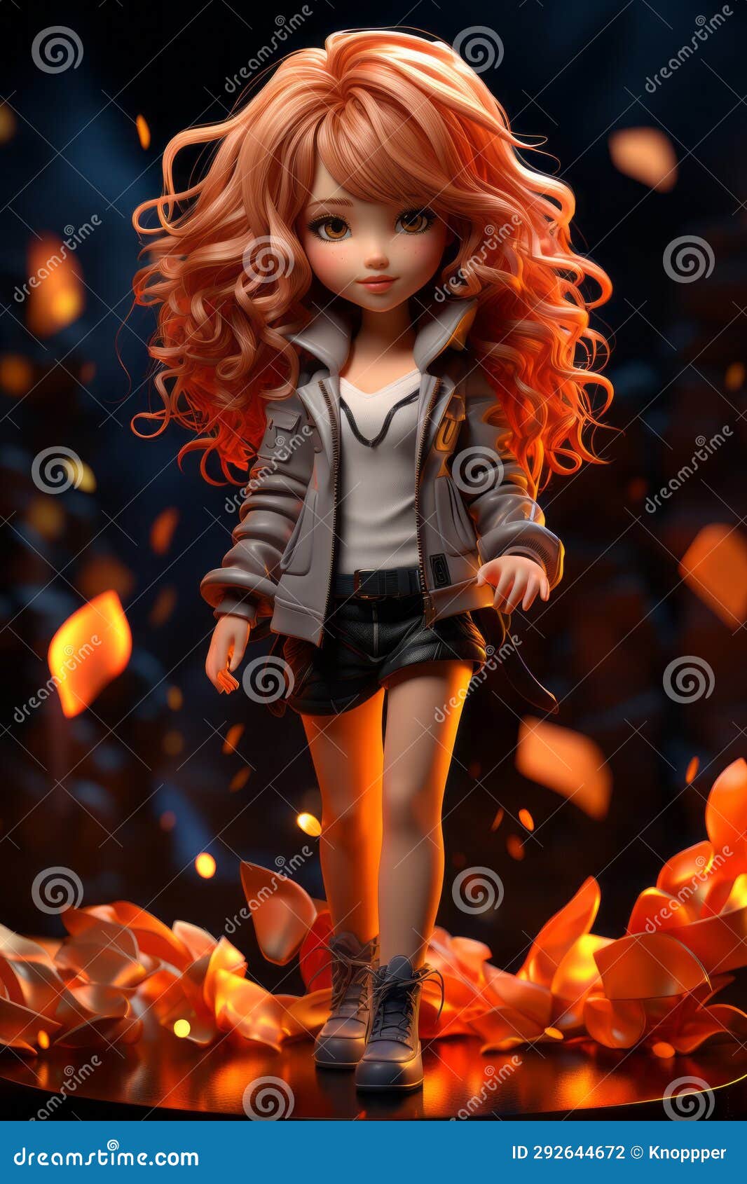 Pop Star Singer on Stage 3d Character Ai Generated Stock Photo - Image ...