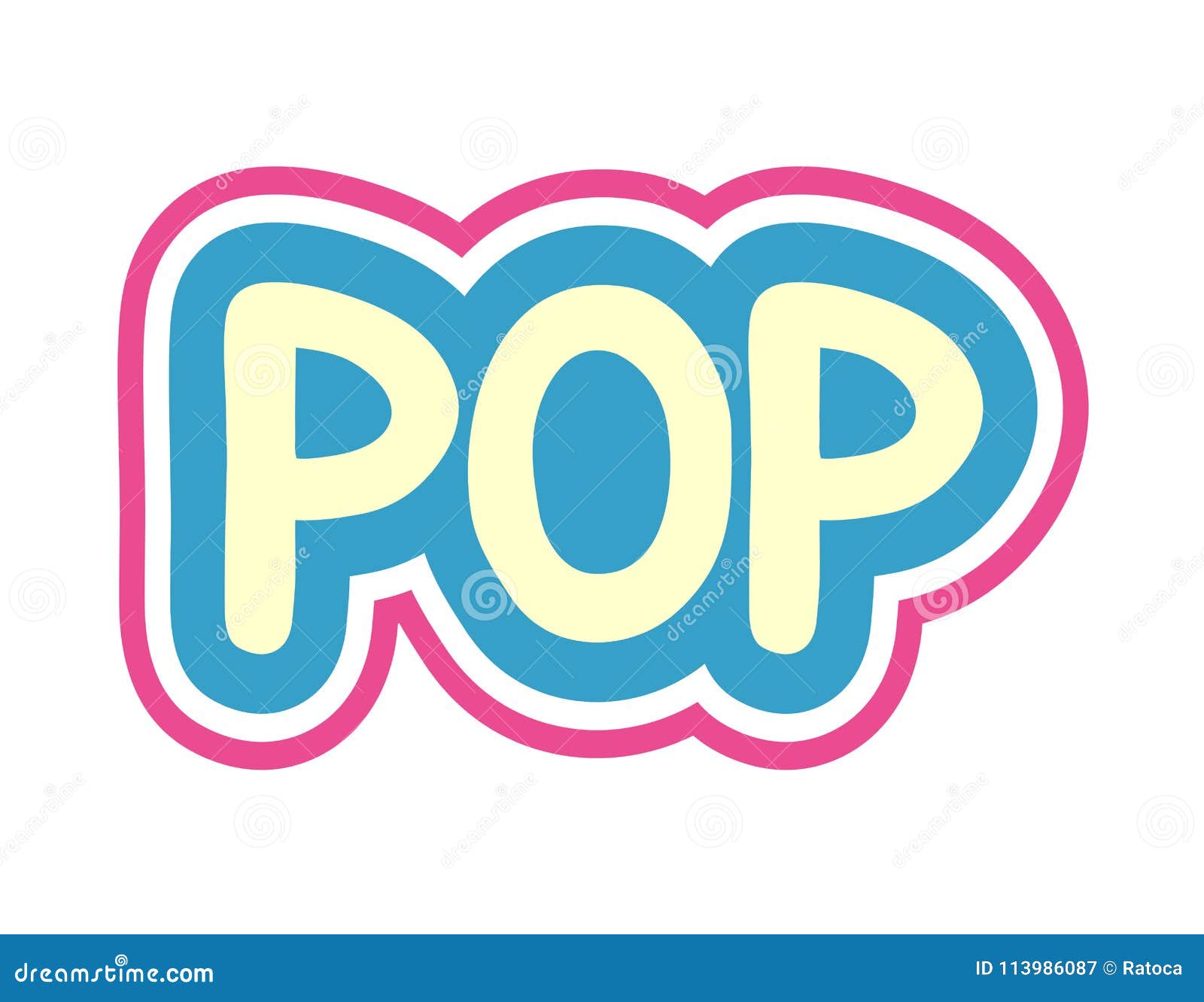 Pop symbol design stock vector. Illustration of design - 113986087