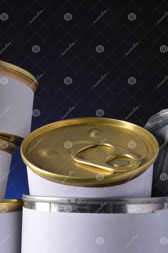 Pop top can within a can stock photo. Image of inside - 243865758