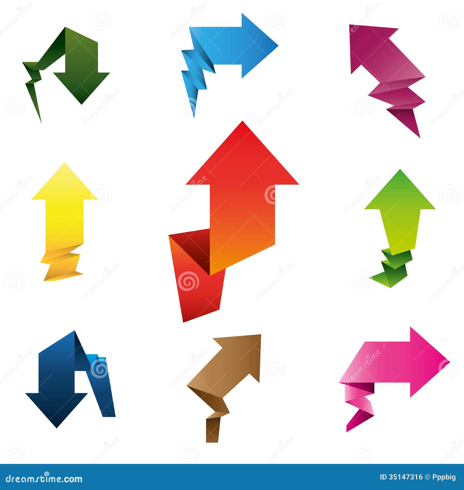 Pop up arrows stock vector. Illustration of gloss, design - 35147316