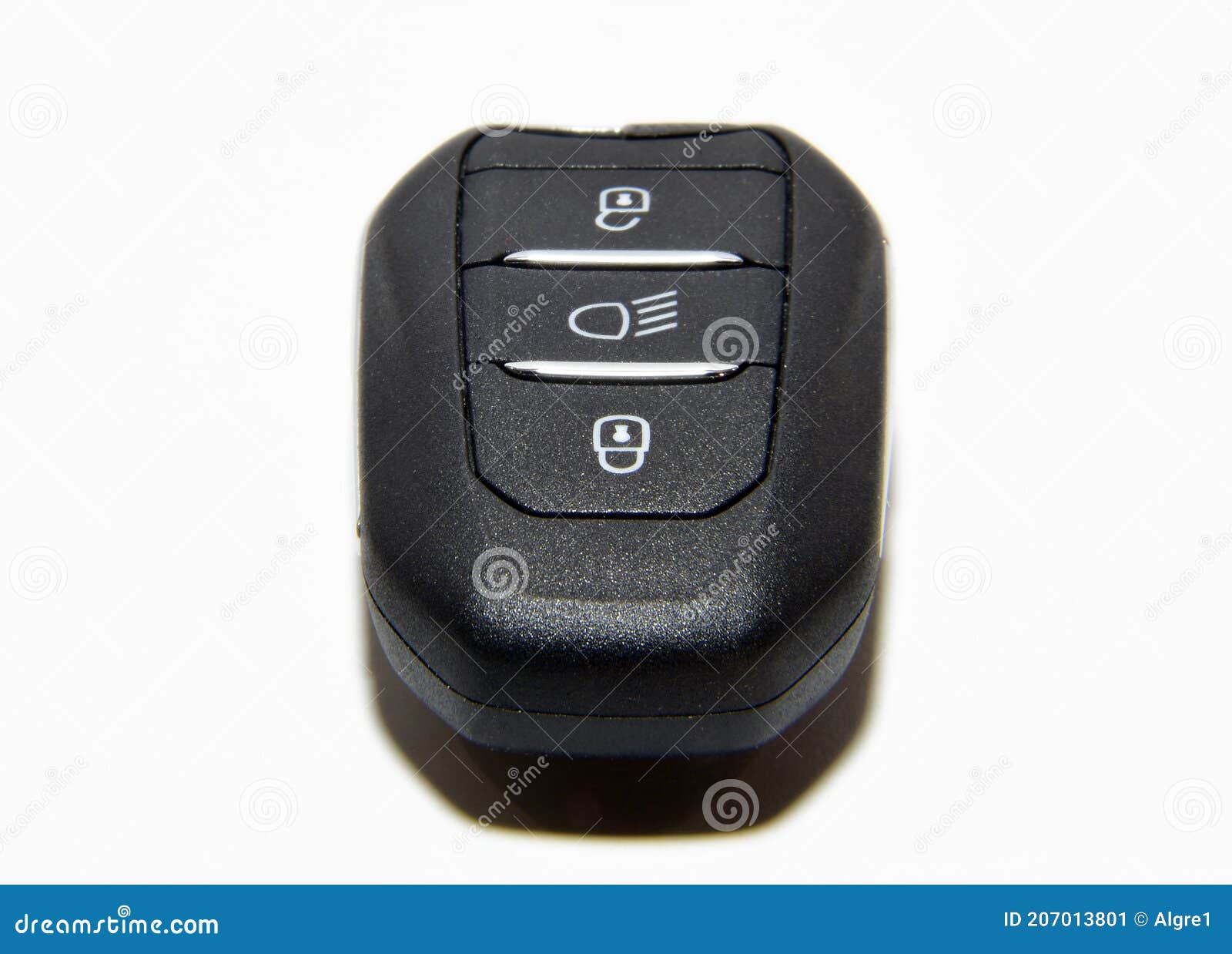 Black Car Key with Remote Central Locking Stock Image - Image of alert ...