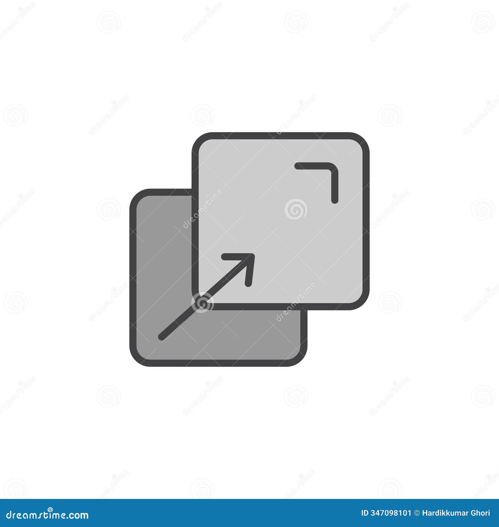 Pop Up Icon in Colored Version Stock Illustration - Illustration of ...