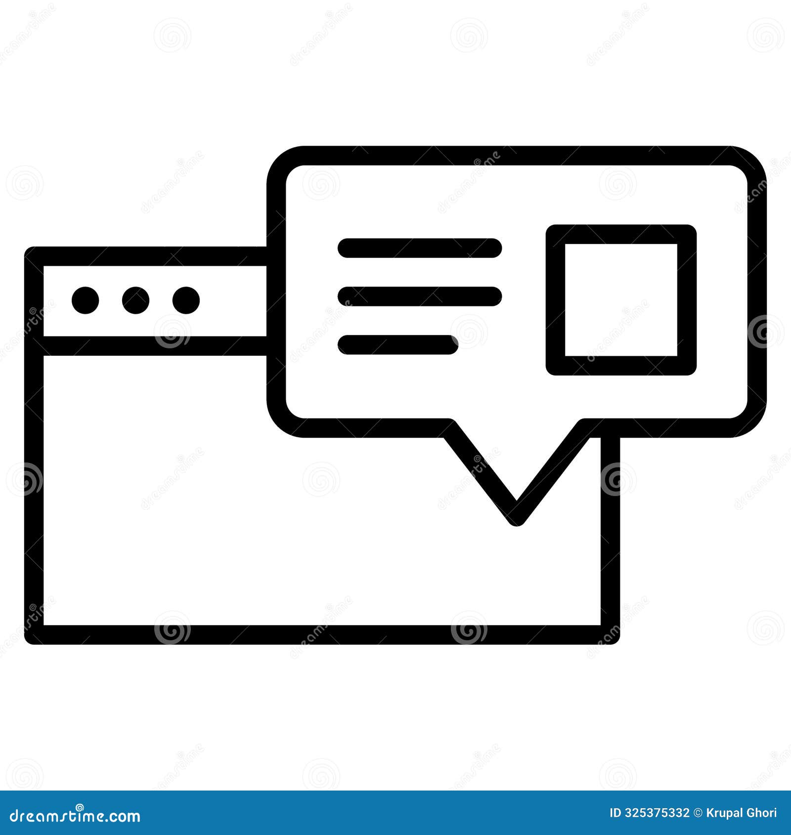 Pop up icon stock vector. Illustration of design, simple - 325375332