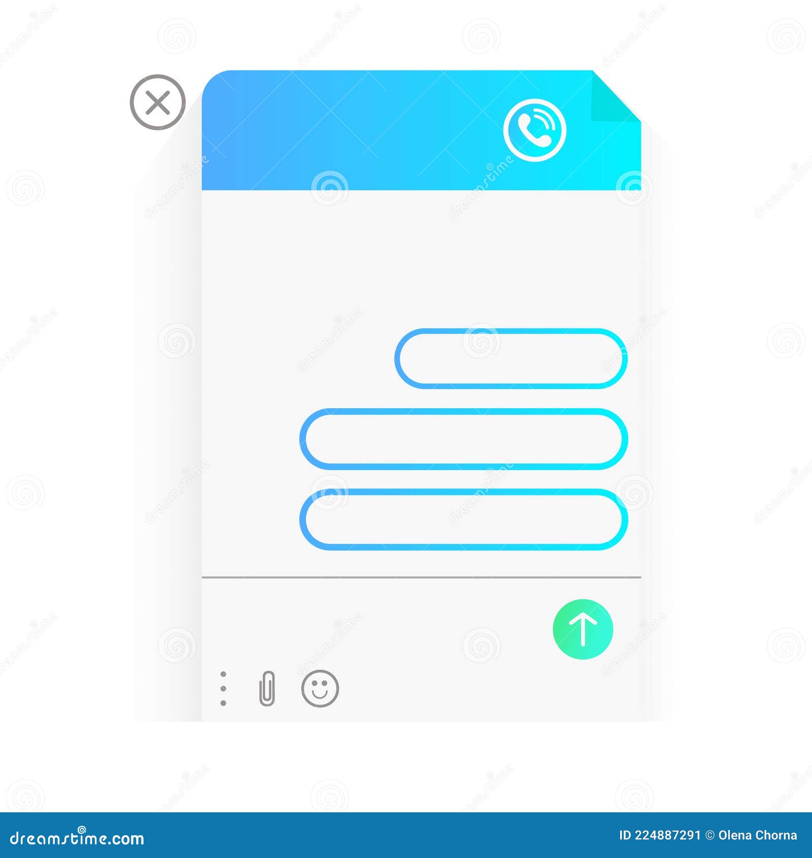 A Pop-up Online Window To Help the User. the Messenger Window Stock ...
