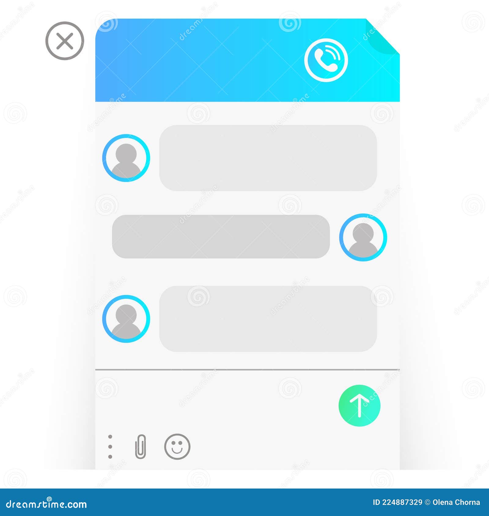 A Pop-up Online Window To Help the User. the Messenger Window Stock ...