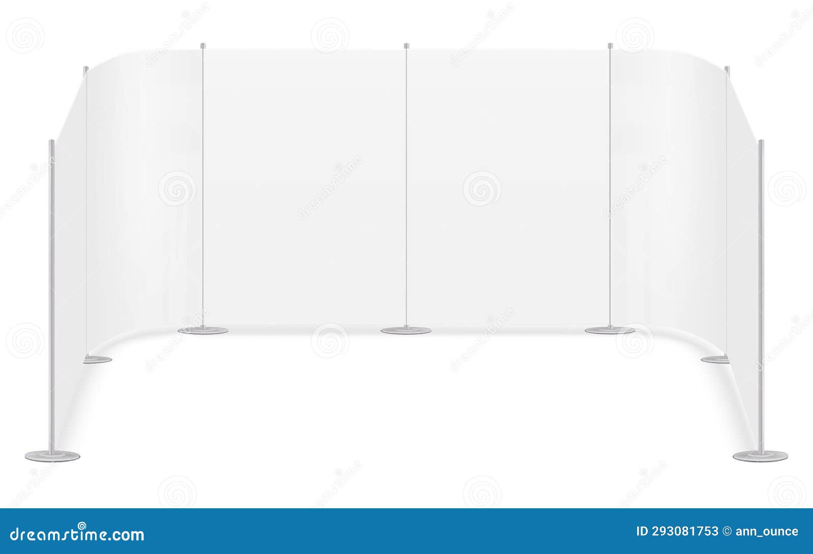 Pop-up Streamline Backdrop Mock-up. Blank Graphic Panel Flexible Banner ...